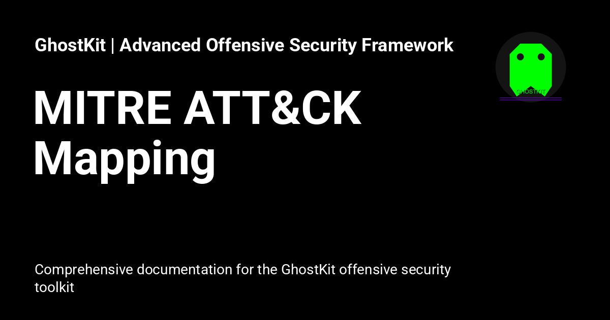 MITRE ATT&CK Mapping - GhostKit | Advanced Offensive Security Framework